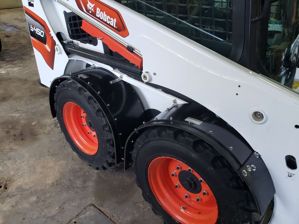 Bobcat Fenders | D-Fender | De Forest, WI | Custom Fenders for Skid Loaders