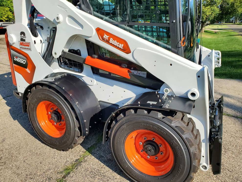Bobcat Fenders | D-Fender | De Forest, WI | Custom Fenders for Skid Loaders