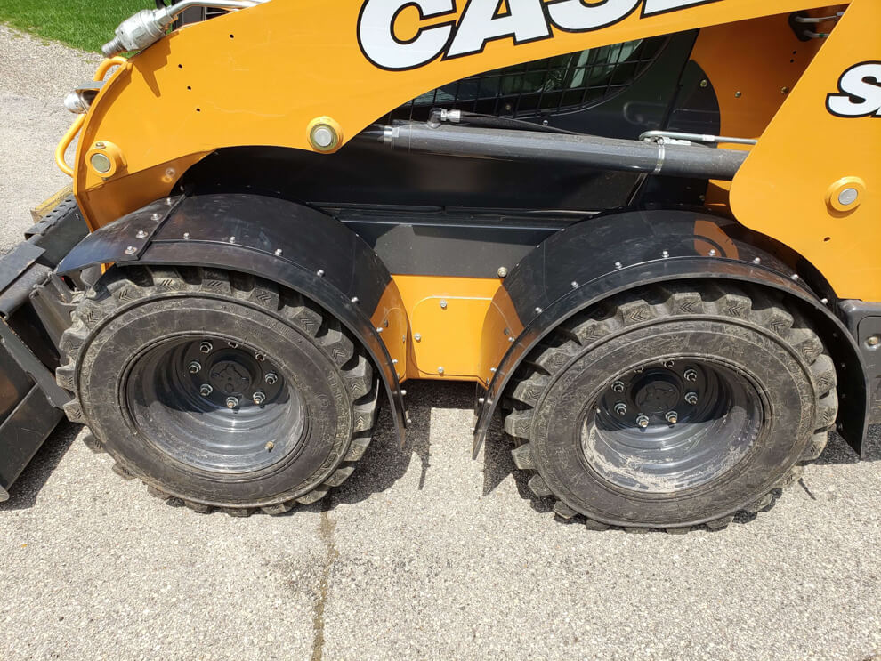 Case Fenders | D-Fender | De Forest, WI | Custom Fenders for Skid Loaders