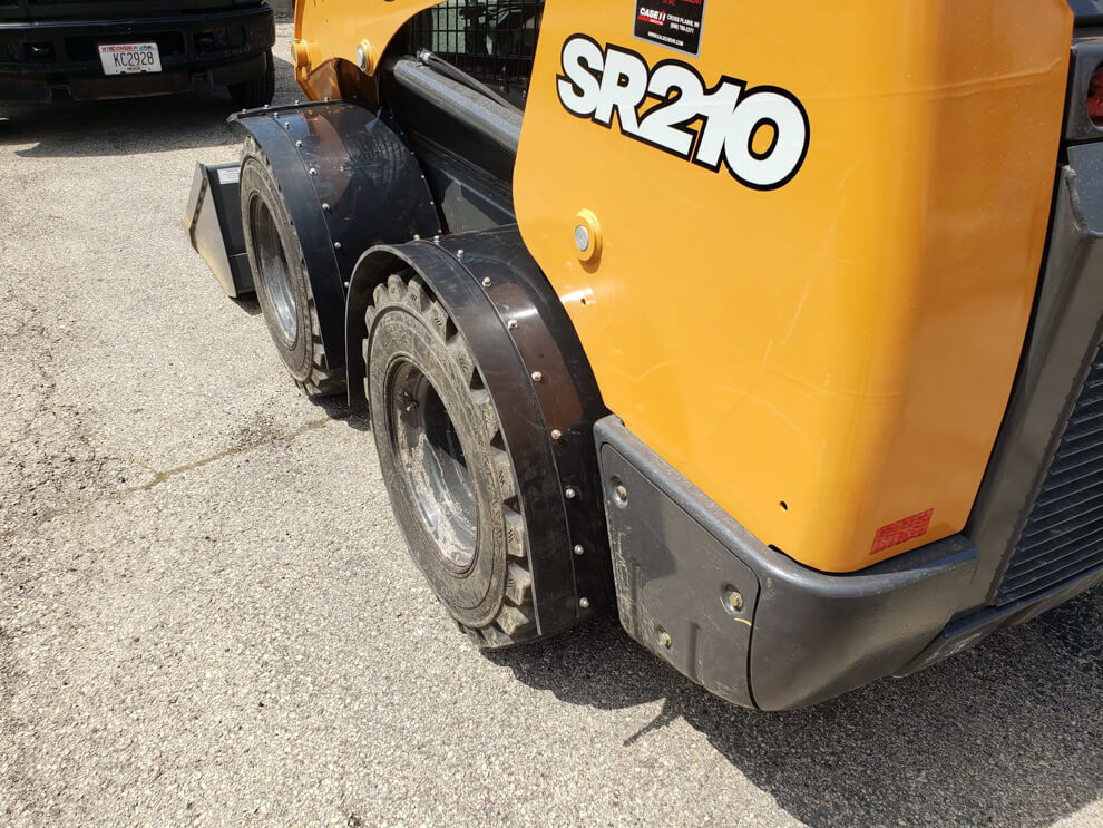 Case Fenders | D-Fender | De Forest, WI | Custom Fenders for Skid Loaders