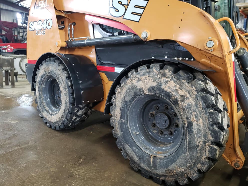 Case Fenders | D-Fender | De Forest, WI | Custom Fenders for Skid Loaders