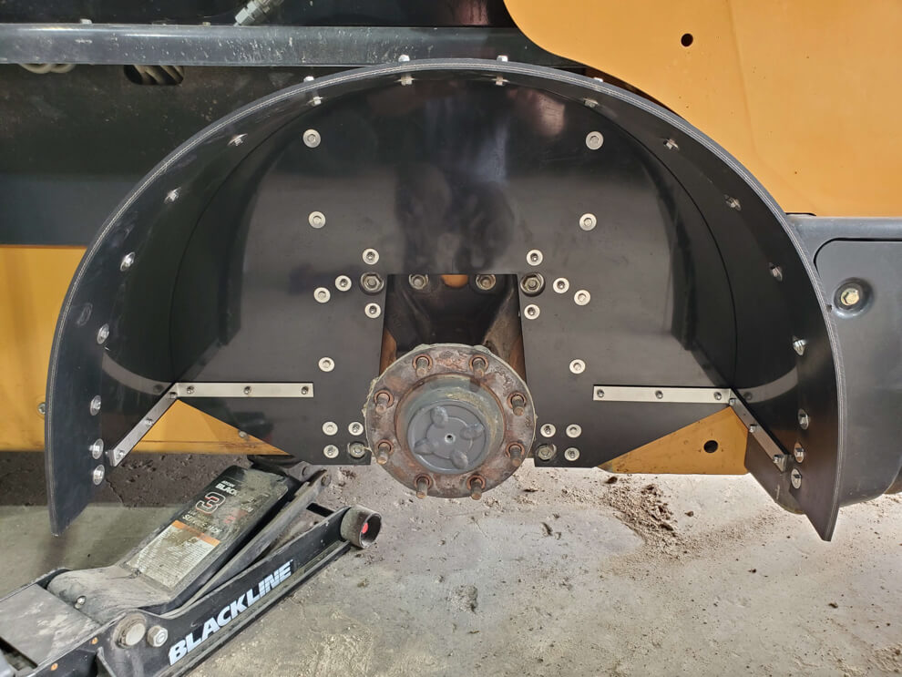 Case Fenders | D-Fender | De Forest, WI | Custom Fenders for Skid Loaders