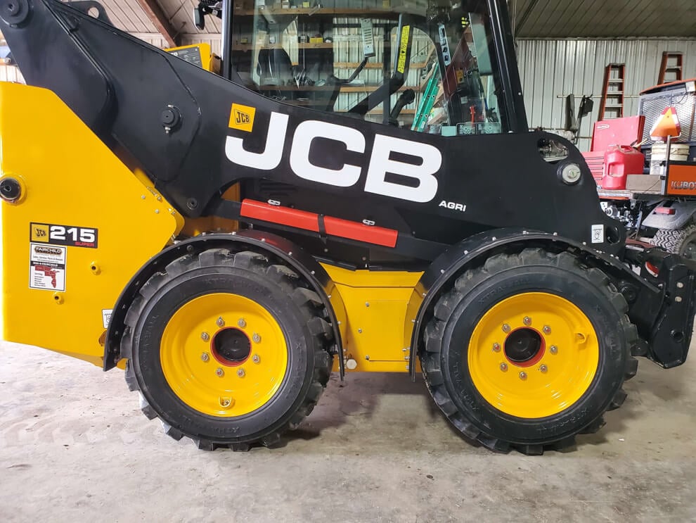 JCB Fenders | D-Fender | De Forest, WI | Custom Fenders for Skid Loaders