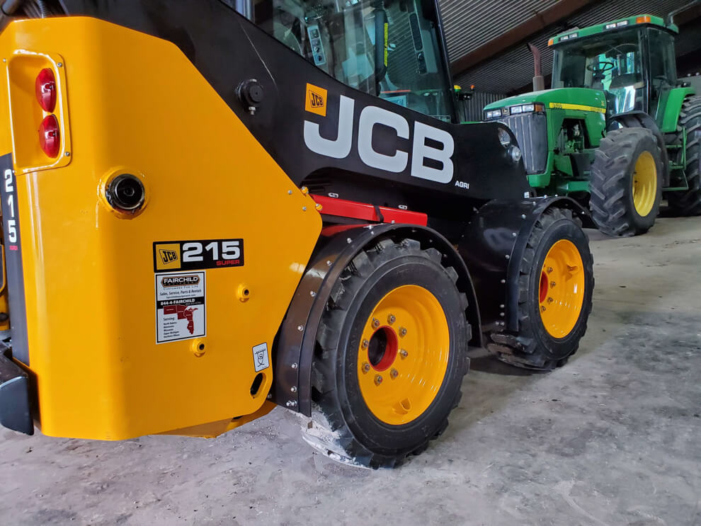 JCB Fenders | D-Fender | De Forest, WI | Custom Fenders for Skid Loaders