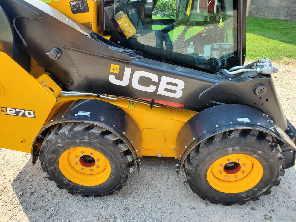 JCB Fenders | D-Fender | De Forest, WI | Custom Fenders for Skid Loaders